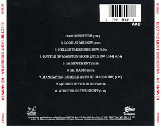 Musicotherapia: Electric Light Orchestra - No Answer (1972)