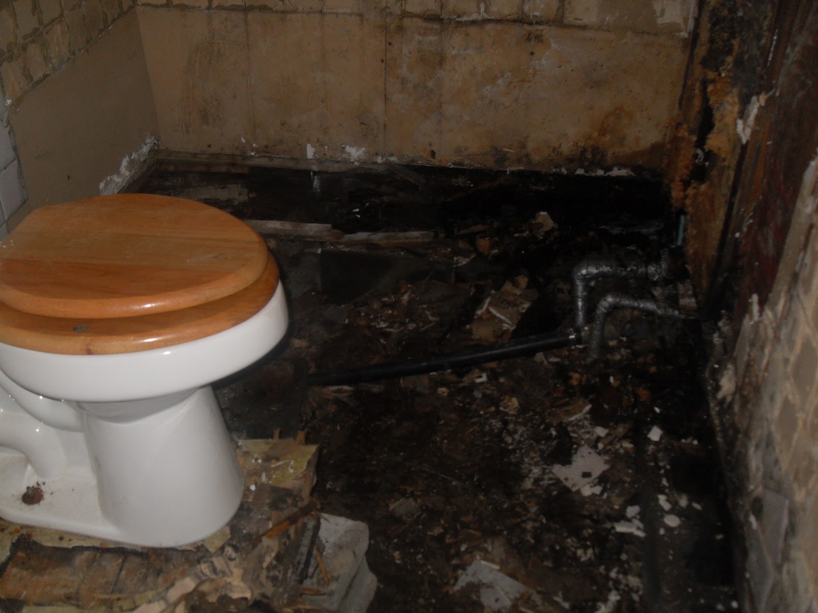 CONFESSIONS OF A CRAFTY QUEEN*~*..: ..OUR BATHROOM DISASTER BEFORE AND ...