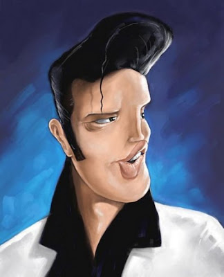 Top Celebs Caricature: Elvis Presley cartoon