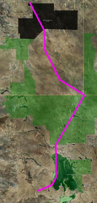 Simpson Desert Trek Australia: Map