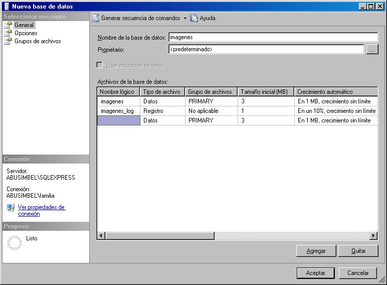Persistencia de imágenes con Python: SQLServer y cPickle