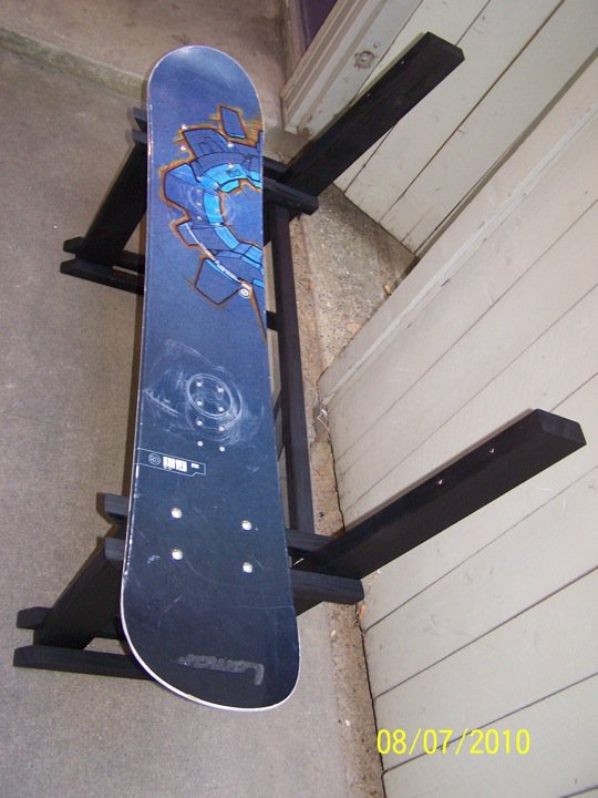 Jeff and Shanna: Snowboard Bench