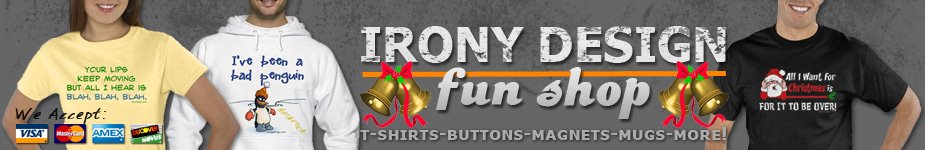Irony Design's Fun Shop Newsletter