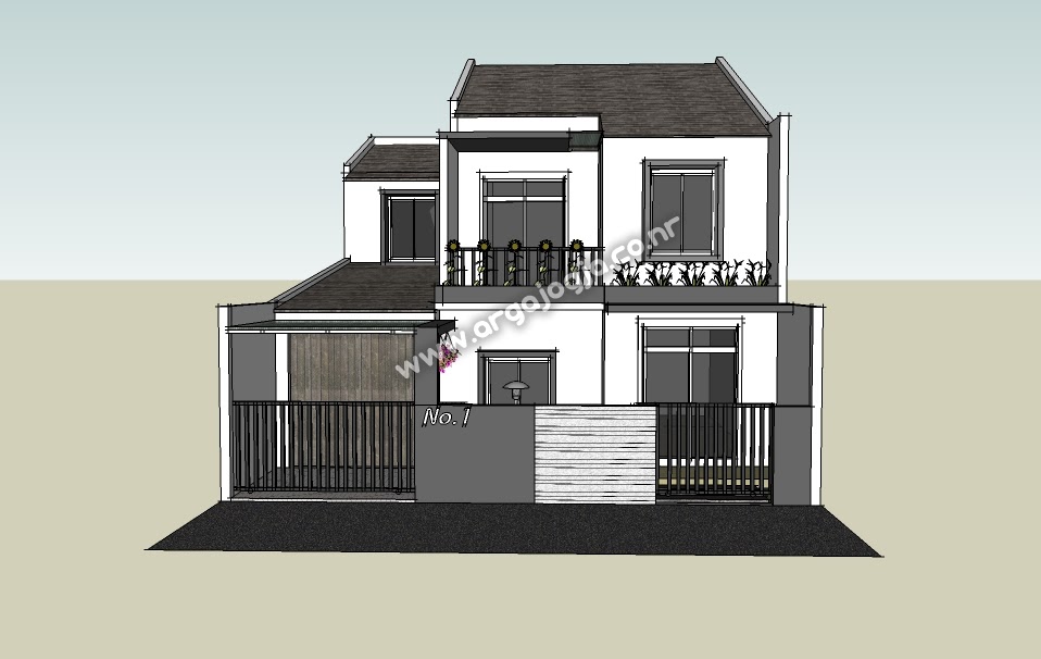 Baru 25+ Sket Gambar Atap Rumah