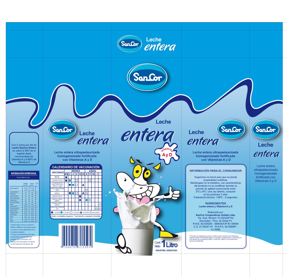 Gustavo Kesuani: Pack de leche entera SanCor