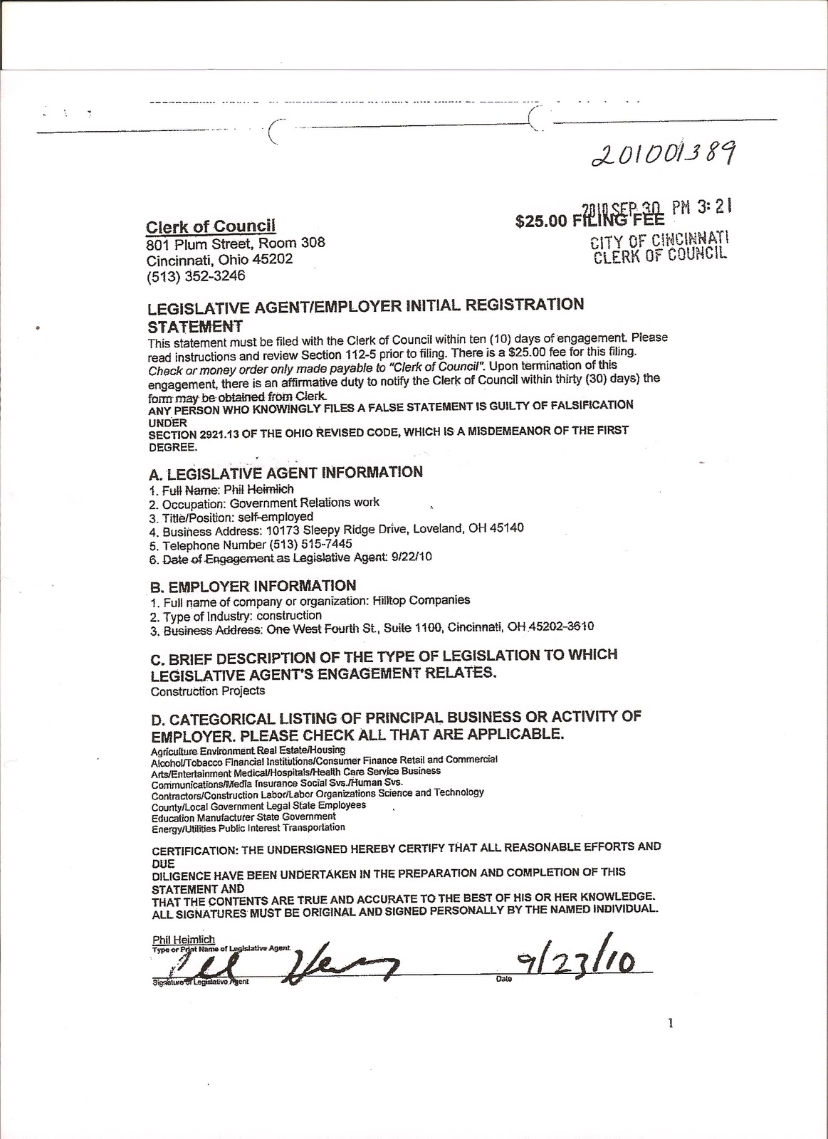 The Daily Bellwether: Phil Heimlich Registers As City Hall Lobbyist ...