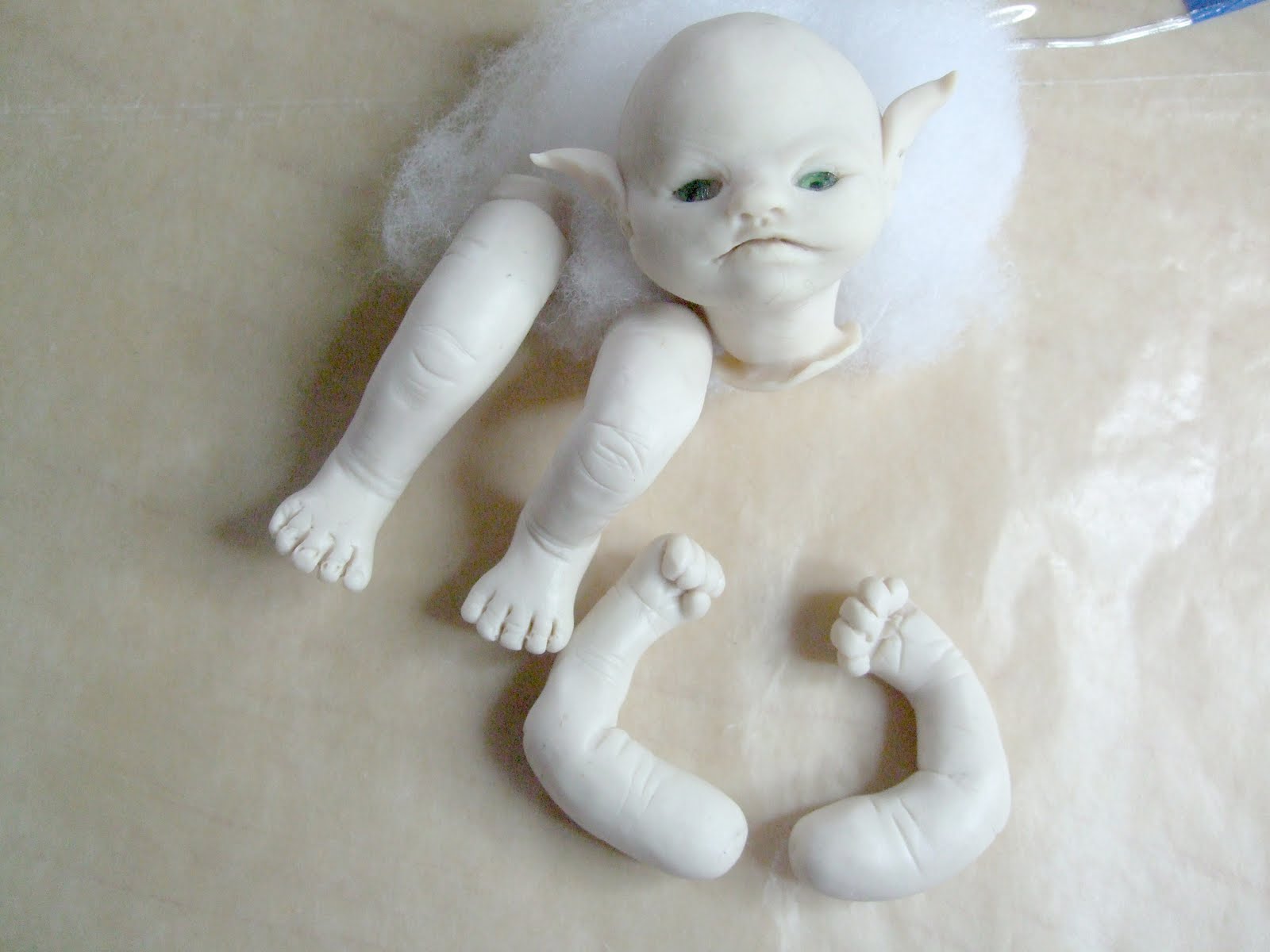 *Touring Babies! OOAK polymer clay babies: The Newborn Baby Girl Elf ...