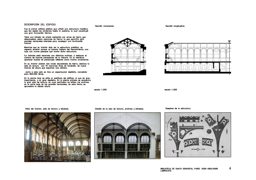 Arqbibliotecas: BIBLIOTECA SAINTE GENEVIÈVE, PARÍS, 1861, HENRI LABROUSTE