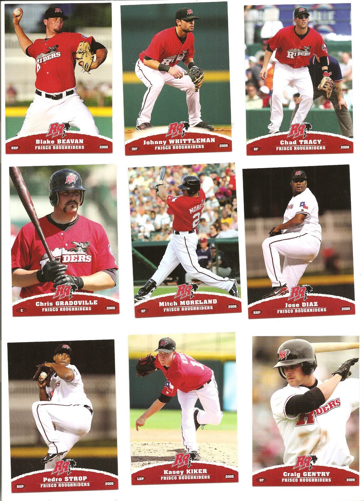 JS Sports Cards: 2009 Frisco Roughriders Baseball Cards