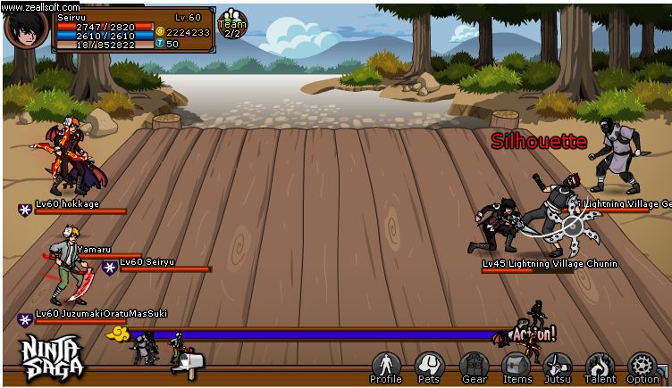 Ninja Saga: Ninja Saga Battle Turtle Kunai