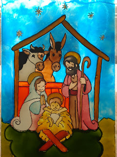 ARTE VITRAL: VITRALES NAVIDEÑOS