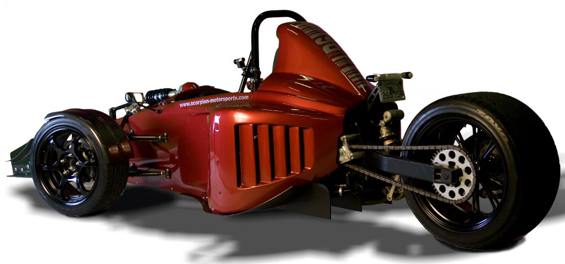 UNDERGROUND SPEED CAR: Scorpion Motorsports World's Fastest 3-Wheel ...