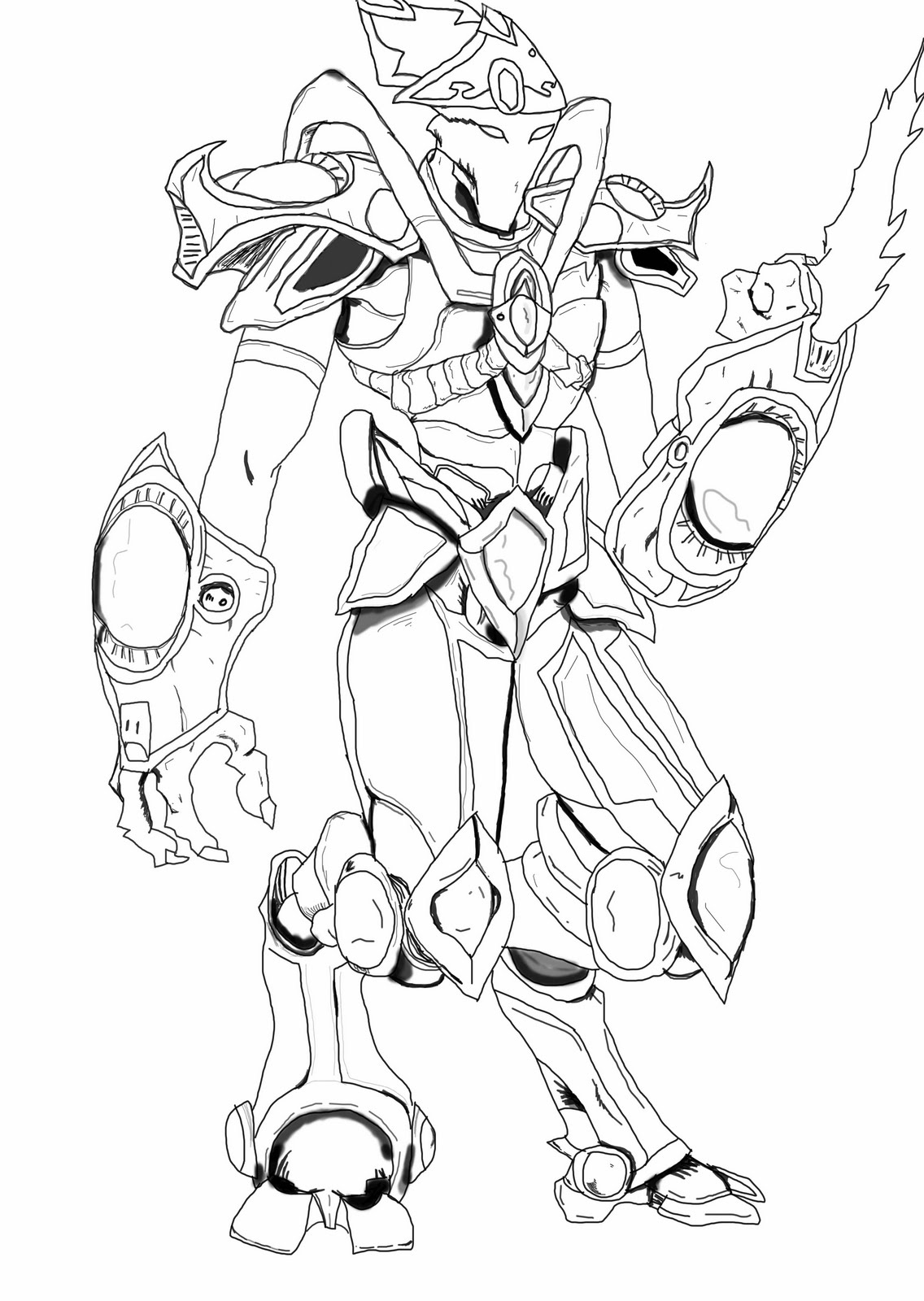 Starcraft 2 Protoss Coloring Pages Coloring Pages