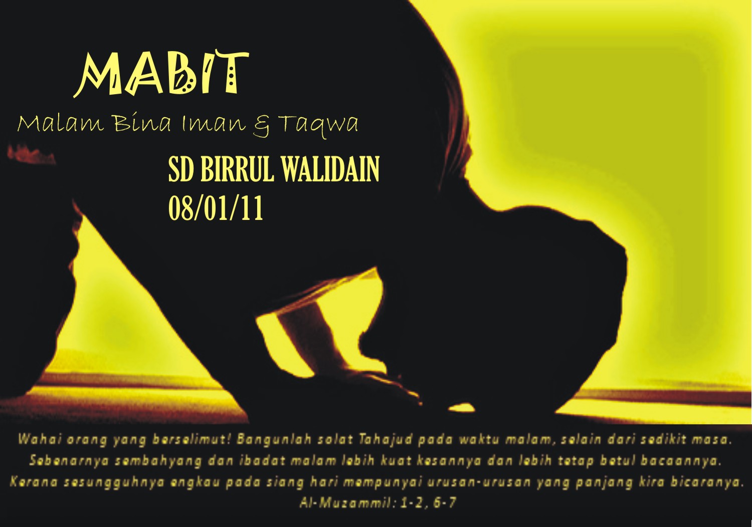 Januari 2011 ~ SD Birrul Walidain Muhammadiyah Sragen