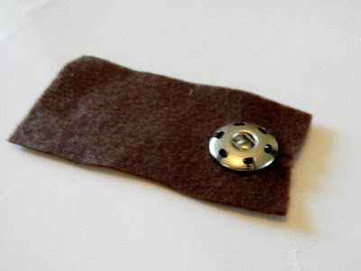 Fold the rectangle under and either hot glue or sew it together to make ...