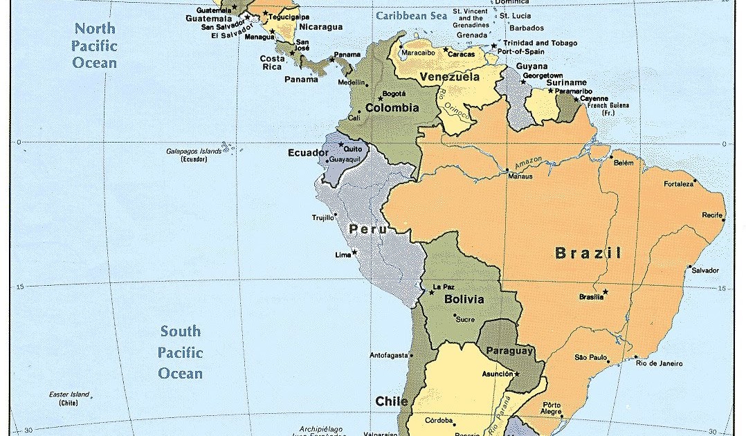 36 Countries Latin America Map - Map