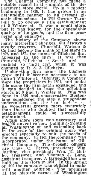 Shopping Days In Retro Boston: The Gilchrist Company Department Store ...