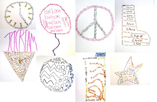 The Arts at P.S. 101: 4th GRADE WORD ART PROJECTS