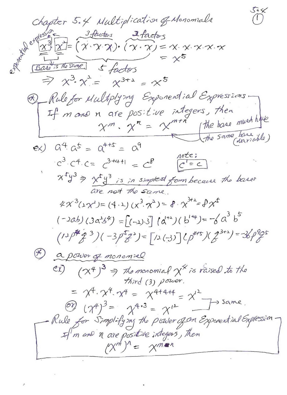 Sean's Math Page: Math 089 Class Note - Chapter 5.4