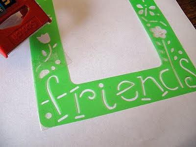 Stenciled Frame - Crafts by Amanda