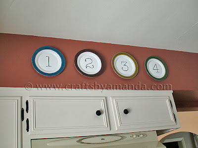 Numbered Plates - Crafts by Amanda