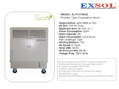 EXSOL. New LIfe. New Technology.: EVAPORATIVE AIRCON: EXSOL'S NEWEST ...