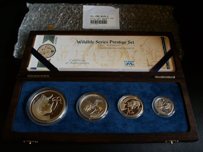 WILDLIFE: WILDLIFE Series SA Mint Silver in wooden box