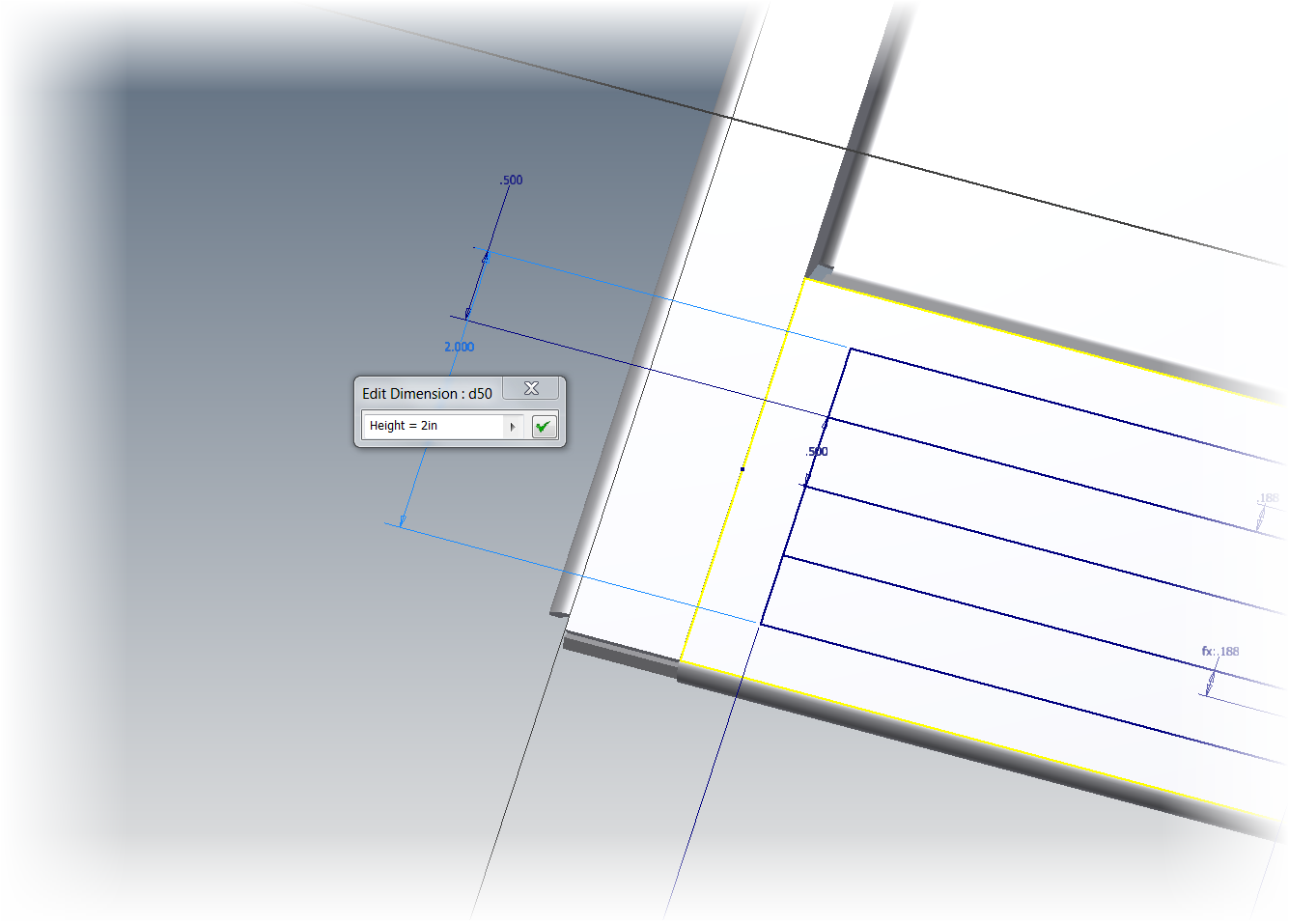 this renames the parameter all at once you don t
