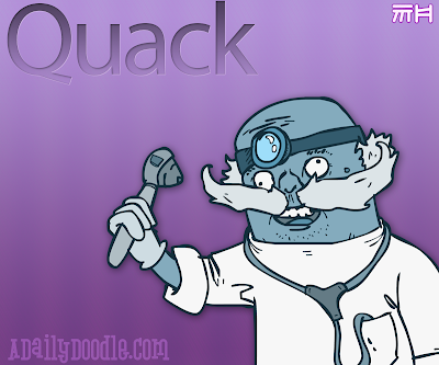 A Daily Doodle: Q is for Quack