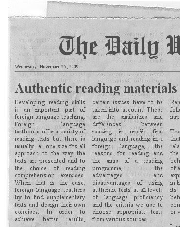 l_missbossy's ELT playground: Are authentic texts better?