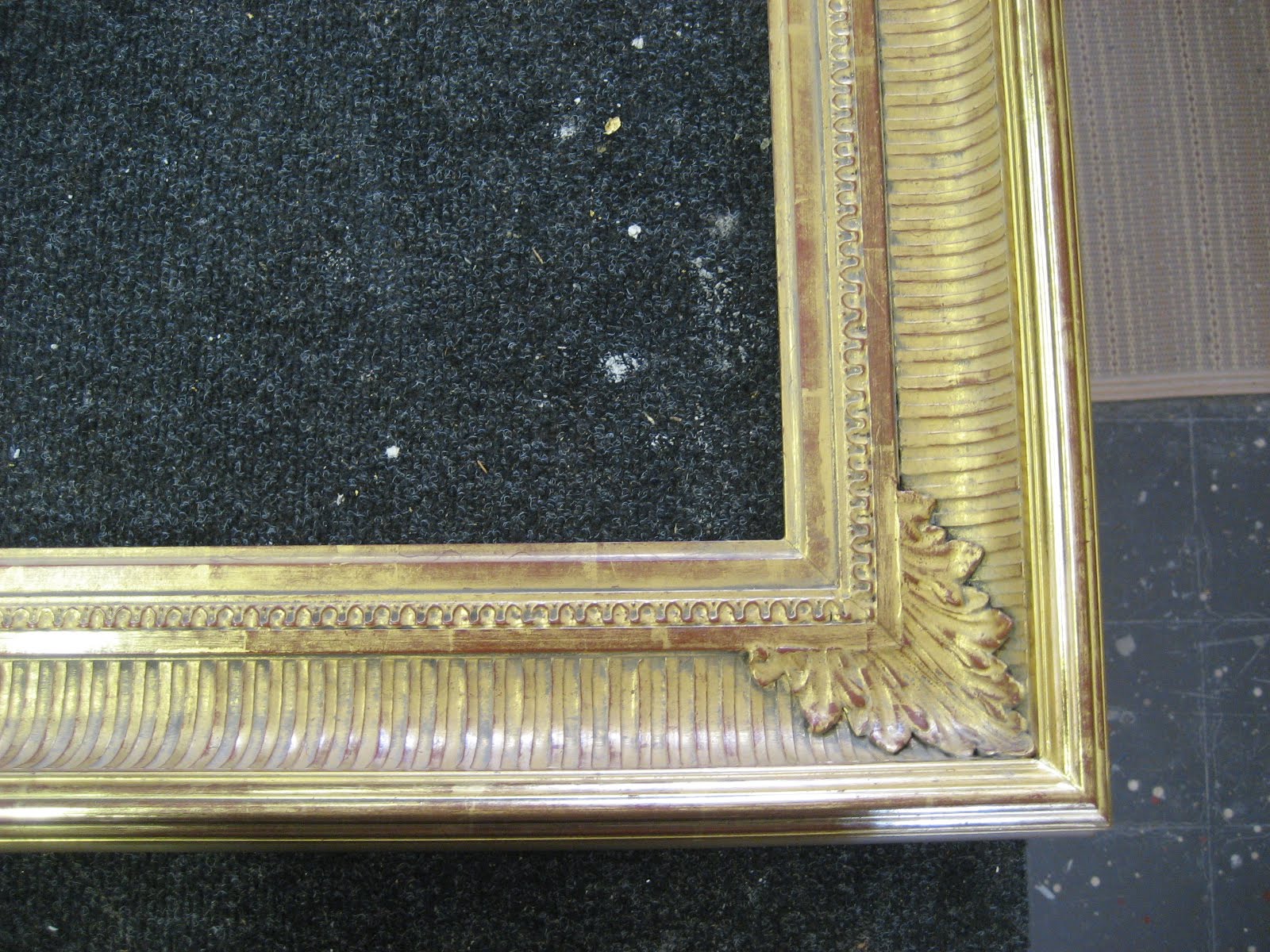 Framemaker: Large water gilded frame and mirror