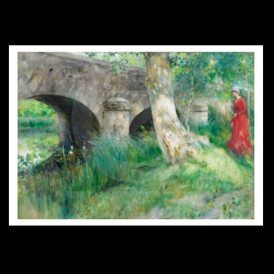 Imagina on Zazzle: Carl Larsson Medieval Bridge at Gretz Fine Art Print