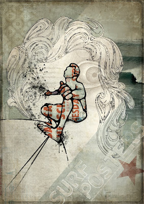 sleepless ink: Red Star Surf Poster