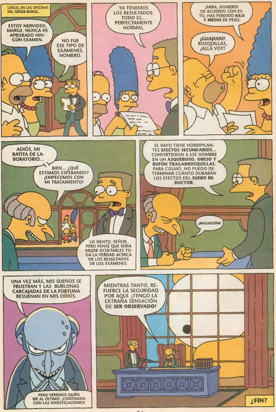 el mundo del reves: los comics de los simpsons