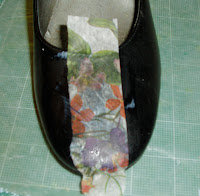 A Dose of Inspiration: Decoupaged Shoes Tutorial