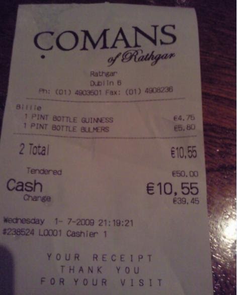 Coman's Pub, Rathgar and Bulmers - WTF | Stitch and Bear
