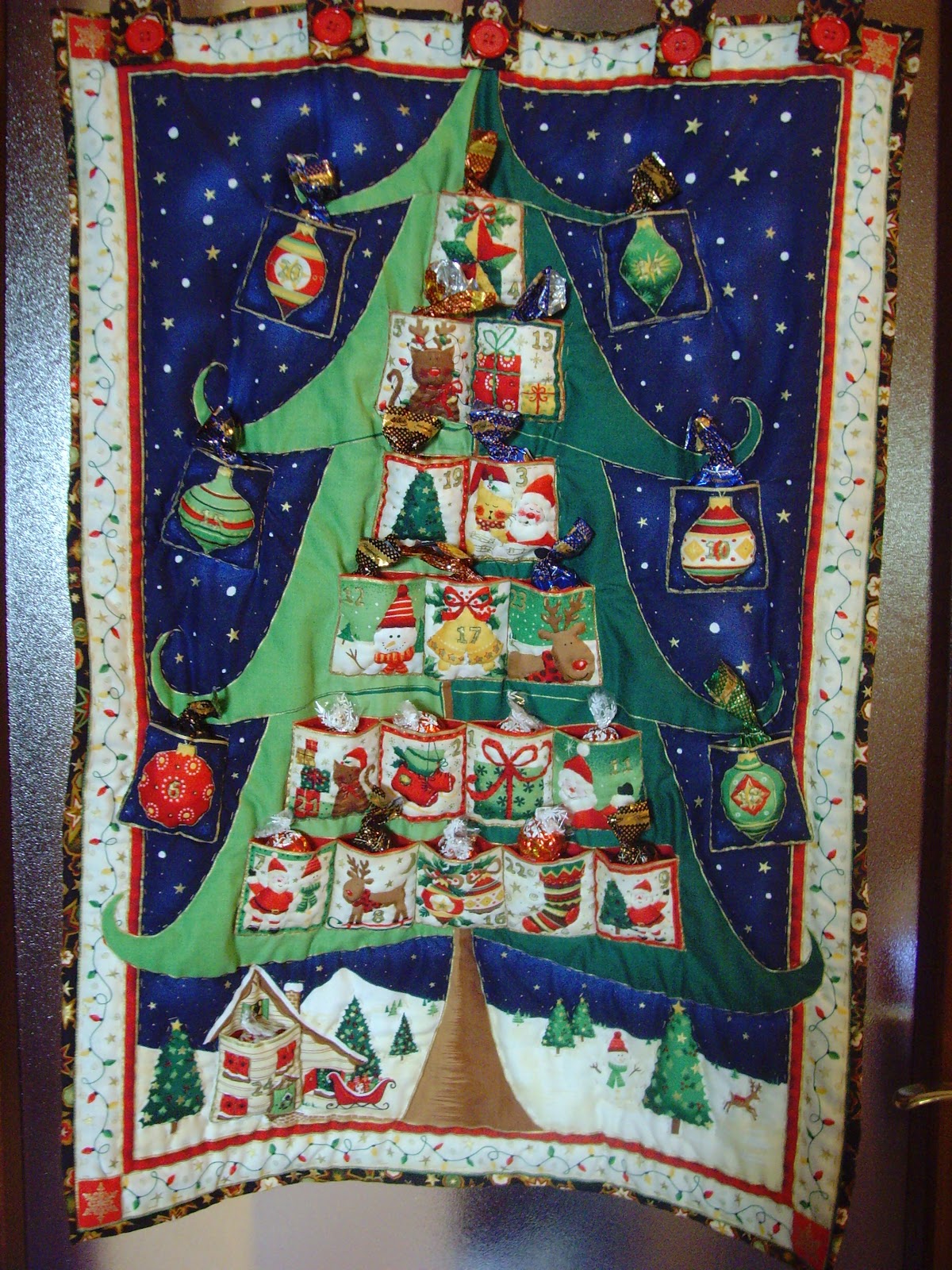 Entre ovillos y retales: Panel de navidad terminado!!!!