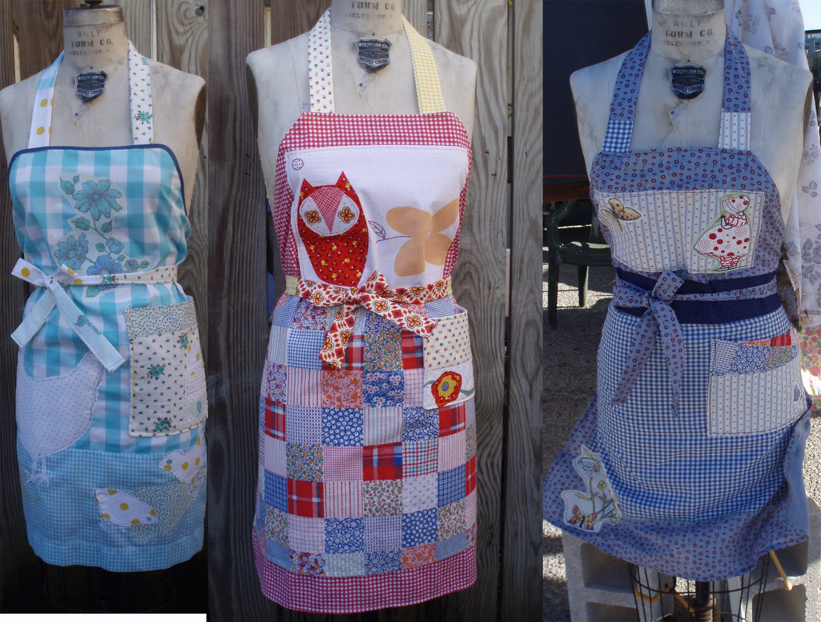 belle and burger: new aprons; my wintry mix