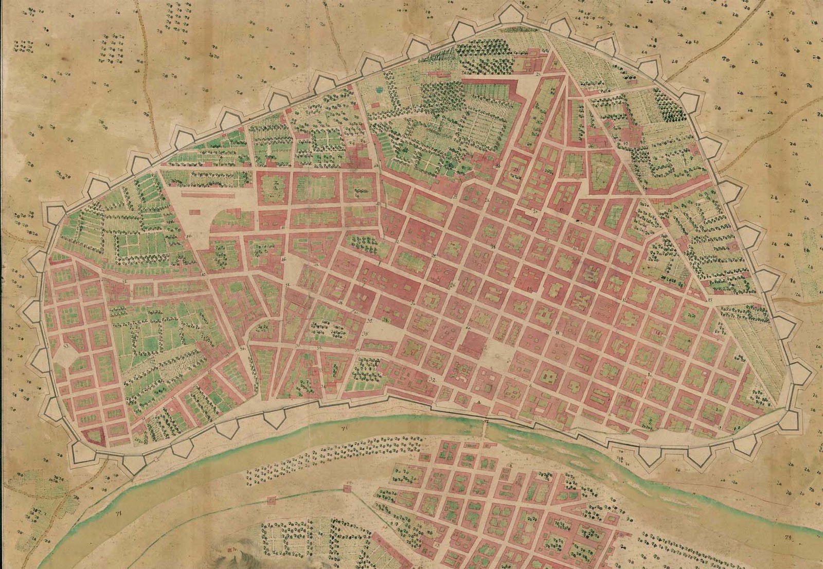 Planos de Lima Antigua: Plano de Lima - Año 17??