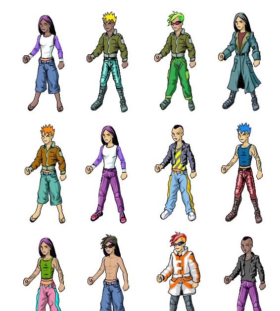 Olly Tyler - digital arts and visual effects: Avatars and Sprites