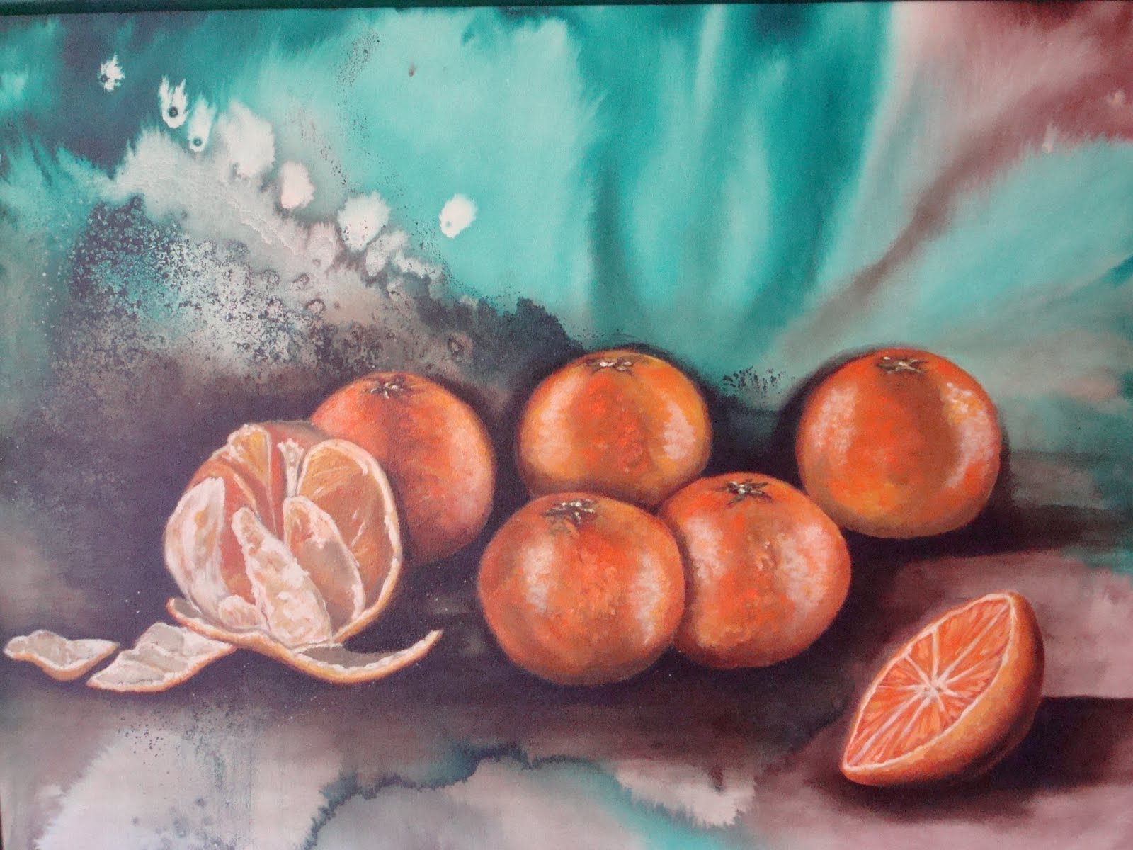 Ingrid Kothe - Artista Plastica: Bodegon con Naranjas