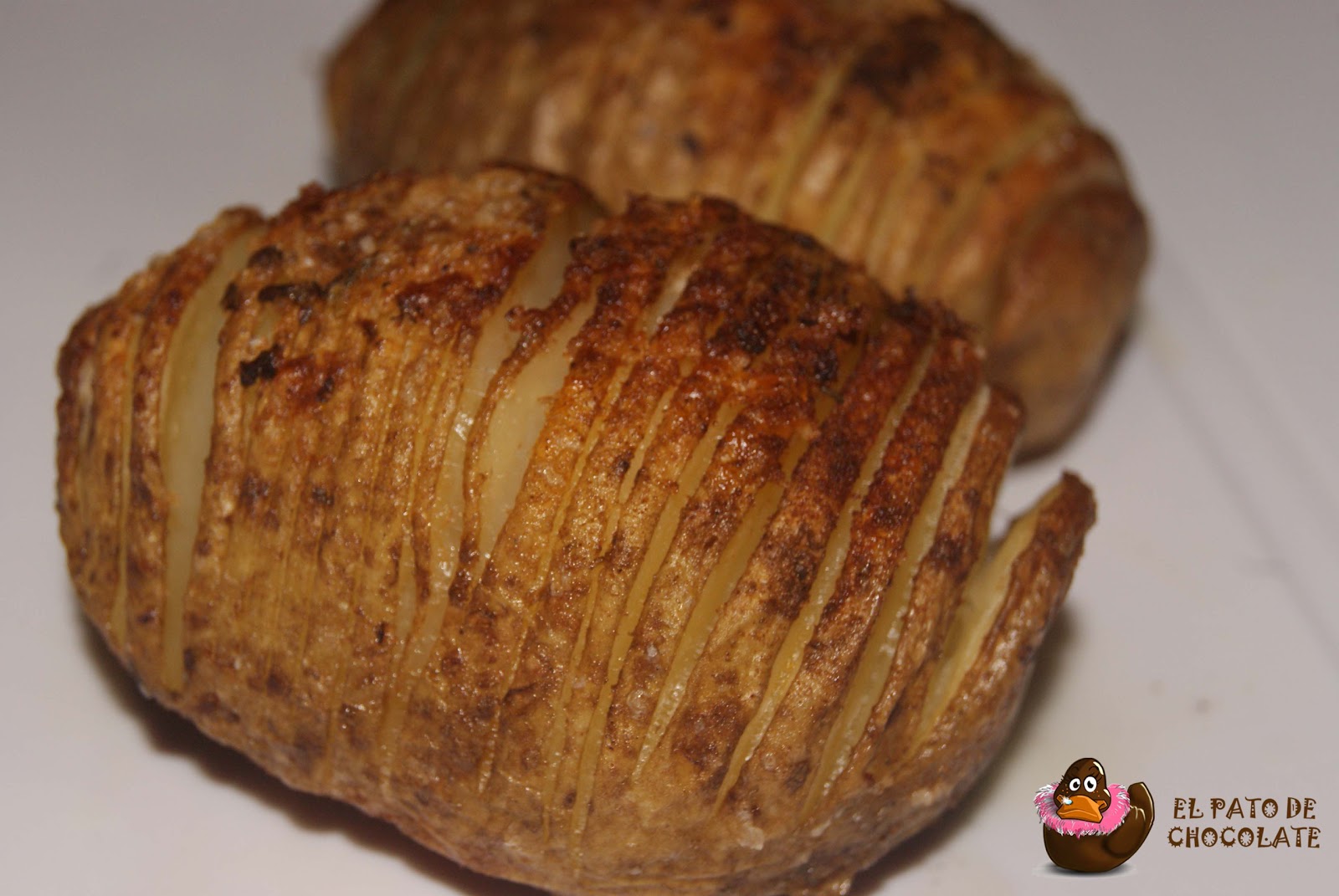 El pato de chocolate: Papas Hasselback