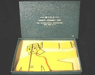 ELEVEN VINTAGE: WECHSLER OBJECT ASSEMBLY IQ TEST