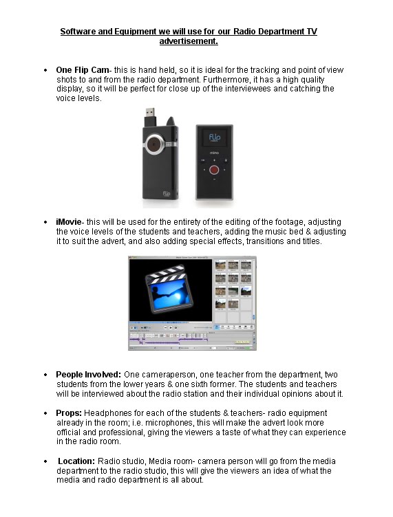 Btec Tv and Film Portfolio: Unit 29: Advertisement Production For ...