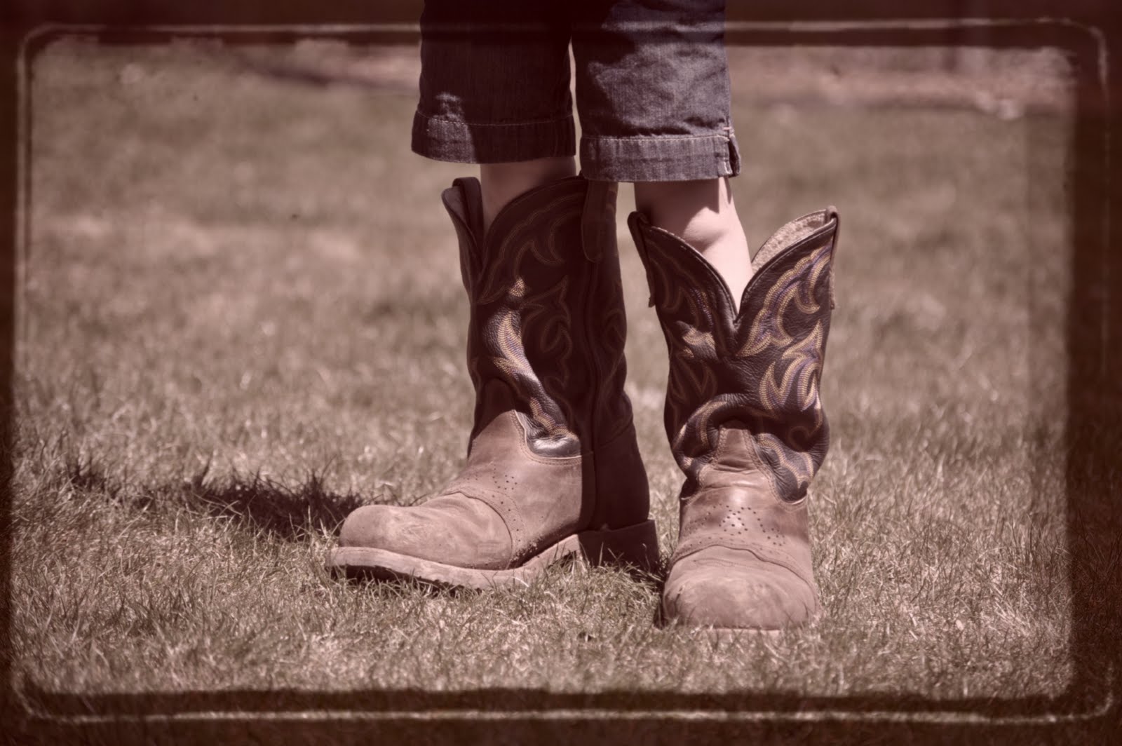 Wranglers and Ribbons: Daddy's Boots
