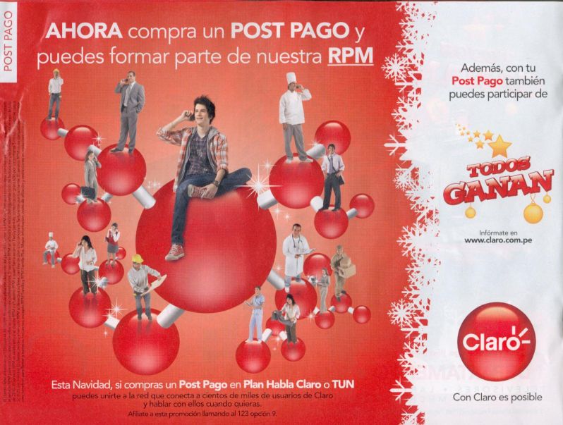 CLARO QUE TIENES MAS: Catálogo Claro para Navidad - Mes de Diciembre 2009