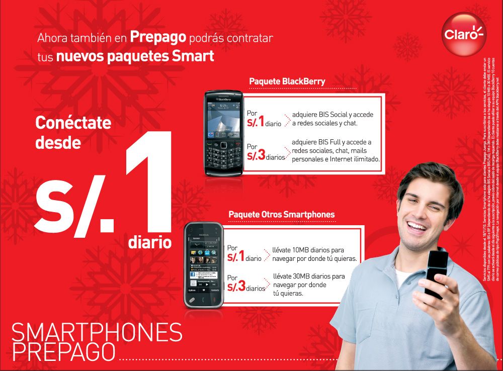 CLARO QUE TIENES MAS: Planes Smartphone Prepago