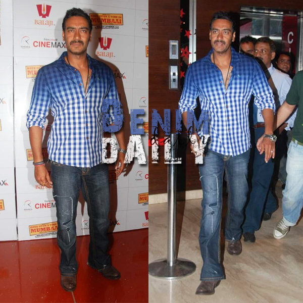 Denim Daily: Ajay Devgan Seen In Bootcut Jeans