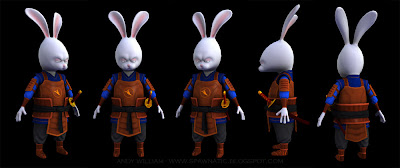 Andy's Art Blog: The Warrior Rabbit