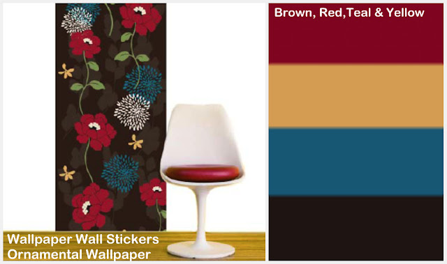 InteriorInstyle Blog: PATTERNED WALLPAPER WALL STICKERS. COLOUR OPTIONS ...